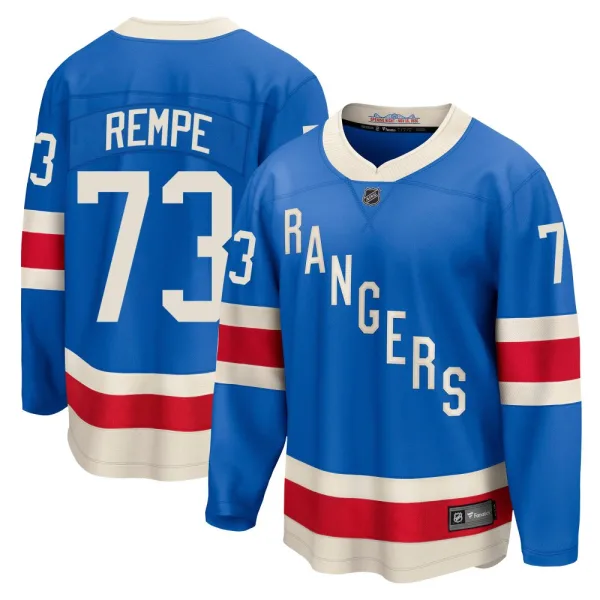 Fanatics Matt Rempe New York Rangers Breakaway Centennial Jersey - Blue